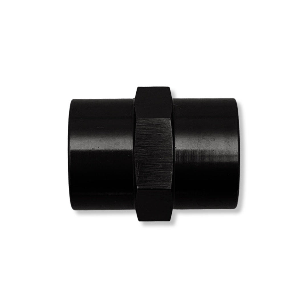 1/2" -14 NPT Female Coupling - Black – AN3 Parts
