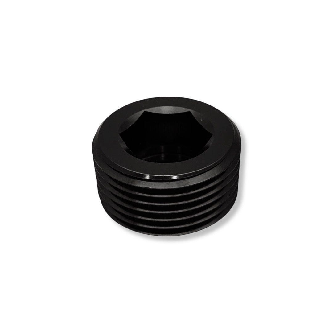 3/8" -18 NPT Hex Head Plug - Black – AN3 Parts