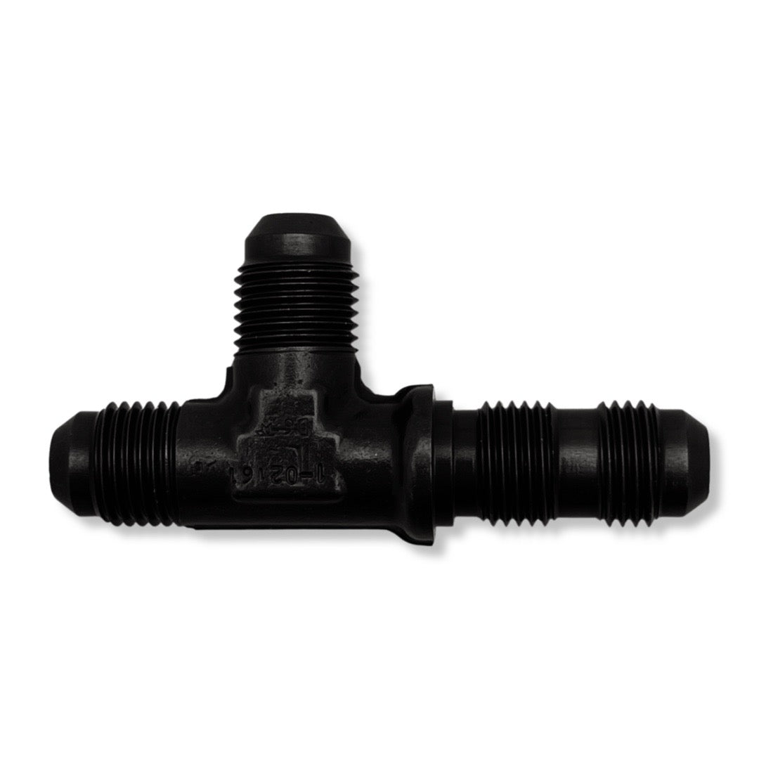 AN10 Tee With Bulkhead On Run - Black – AN3 Parts
